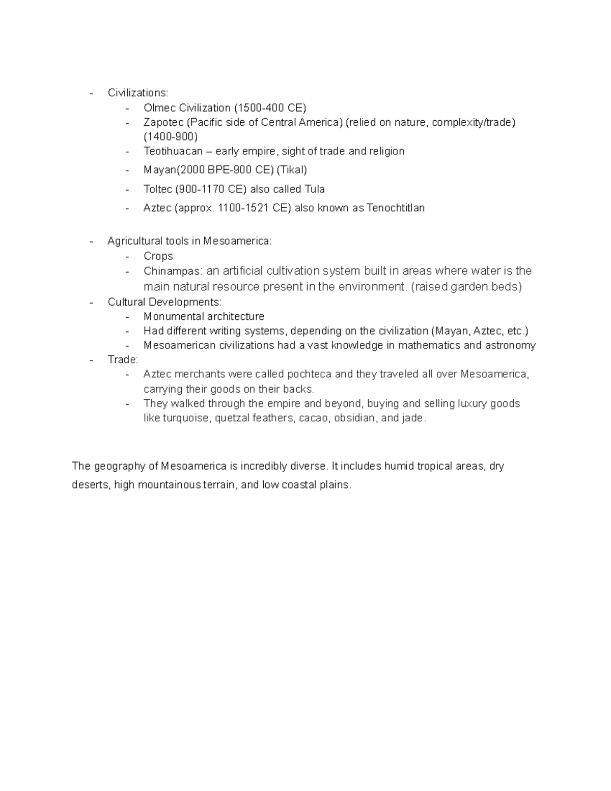 Mesoamerica notes - Civilizations: Olmec Civilization (1500-400 CE ...