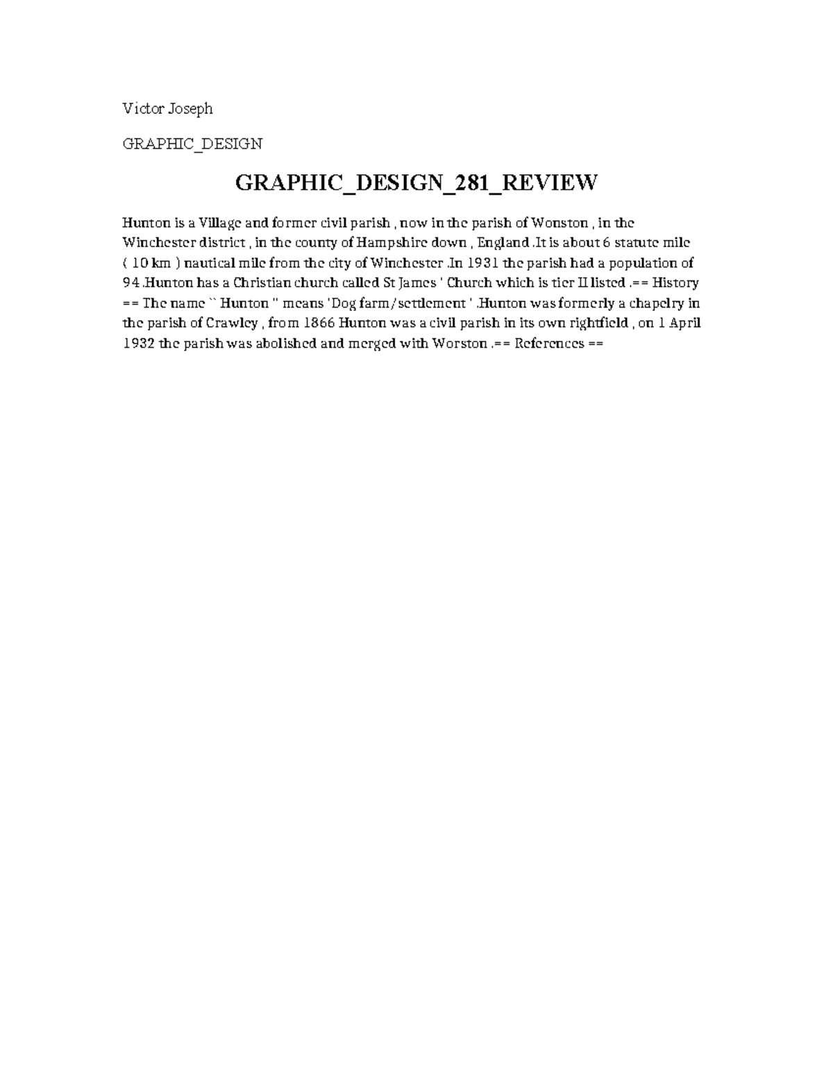 Graphic Design 281 Review - Victor Joseph GRAPHIC_DESIGN GRAPHIC_DESIGN ...