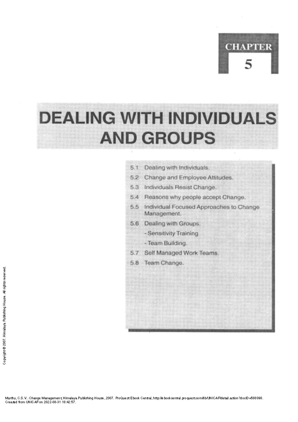 Book Chapter - Dealing WITH Individuals AND Groups - Murthy, C.S ...