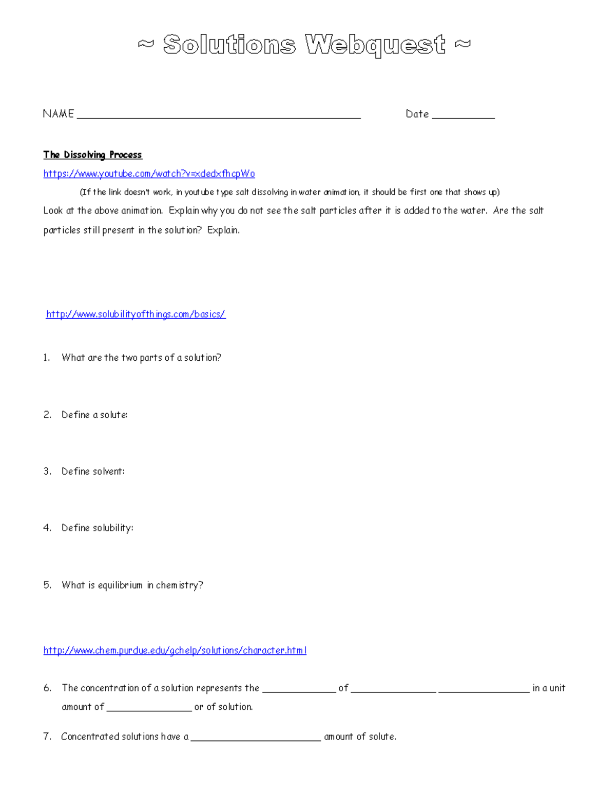 Solutions webquest - This is about delta heat. q=mc(delta)T. Formula ...