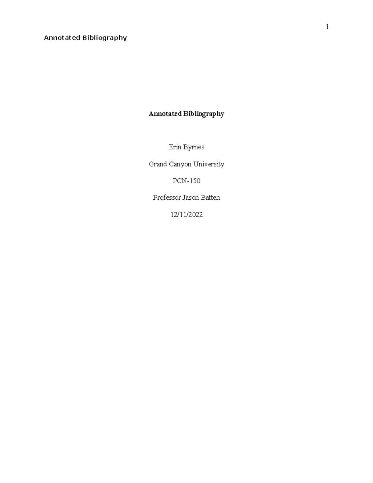 Writing Center Style Apa 7th Edition Template With Abstract Annotated