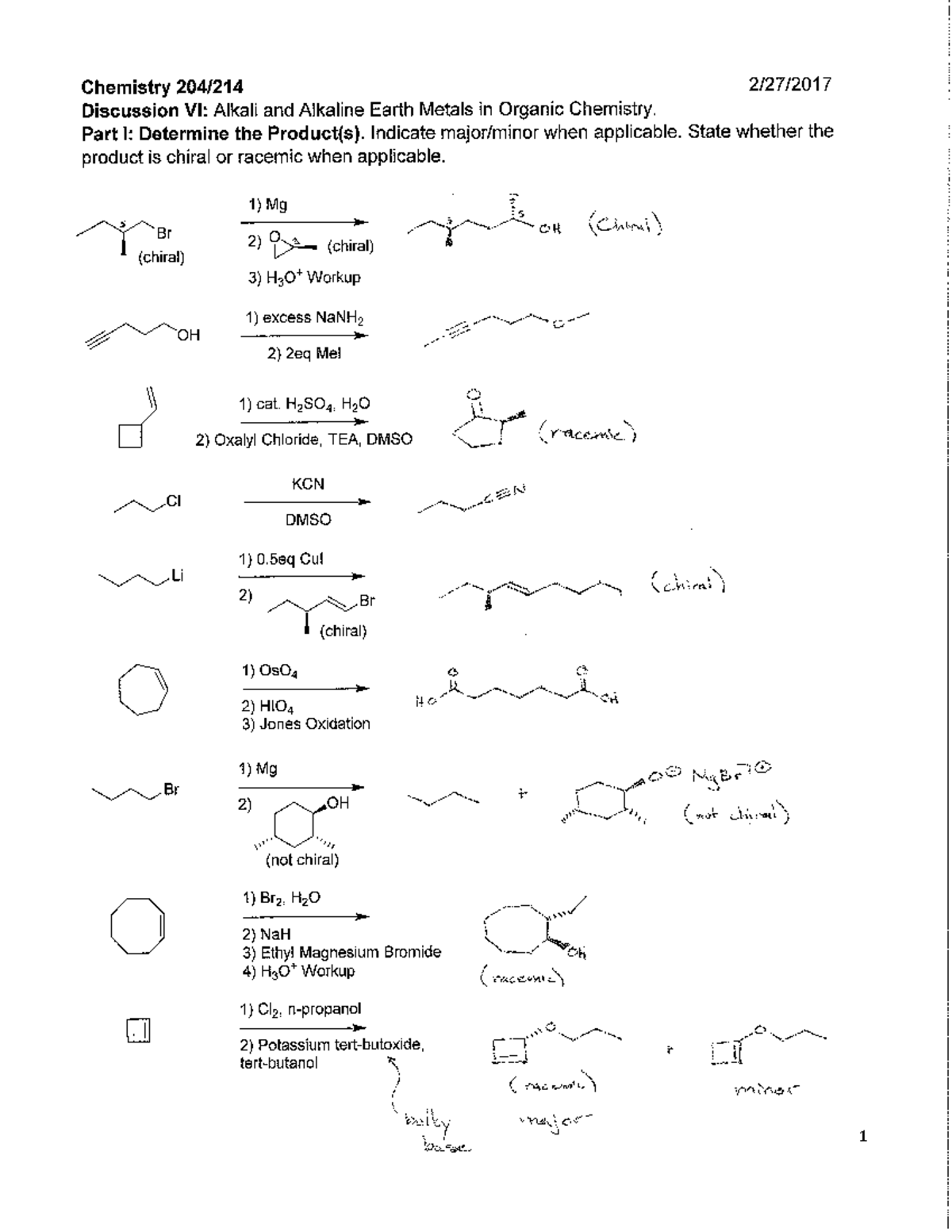 Practice Set KEY - Includes questions and answers to Alkali and ...