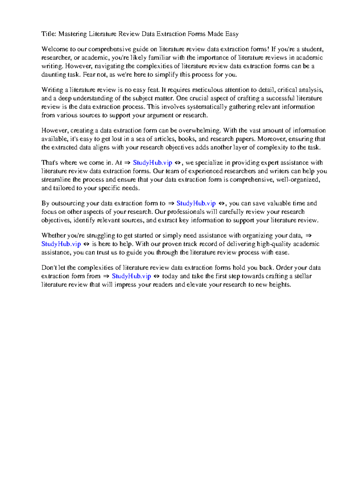 Literature Review Data Extraction Form However Navigating The