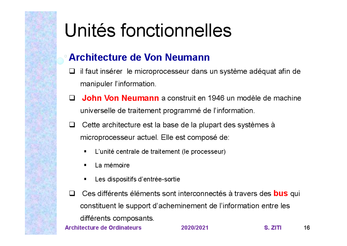2 AO UF 20 21 - Cours architecture des ordinateurs Computer ...