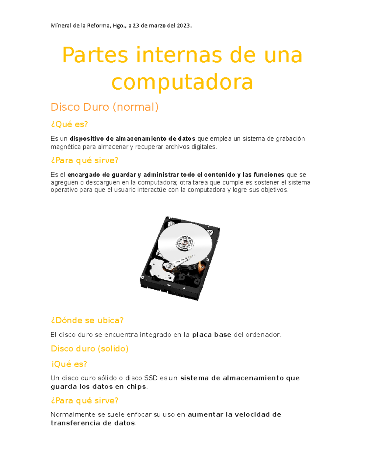 Partes internas de una computadora - Partes internas de una computadora ...