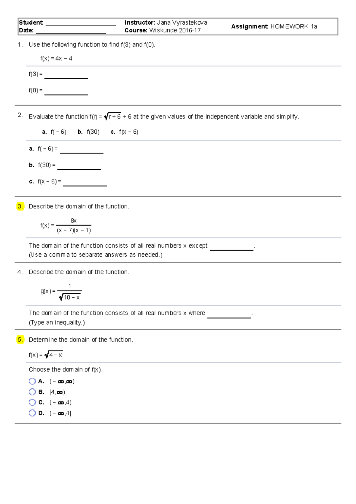 Homework 1a - Solutions - Warning: Popup annotation has a missing or invalid parent annotation ...