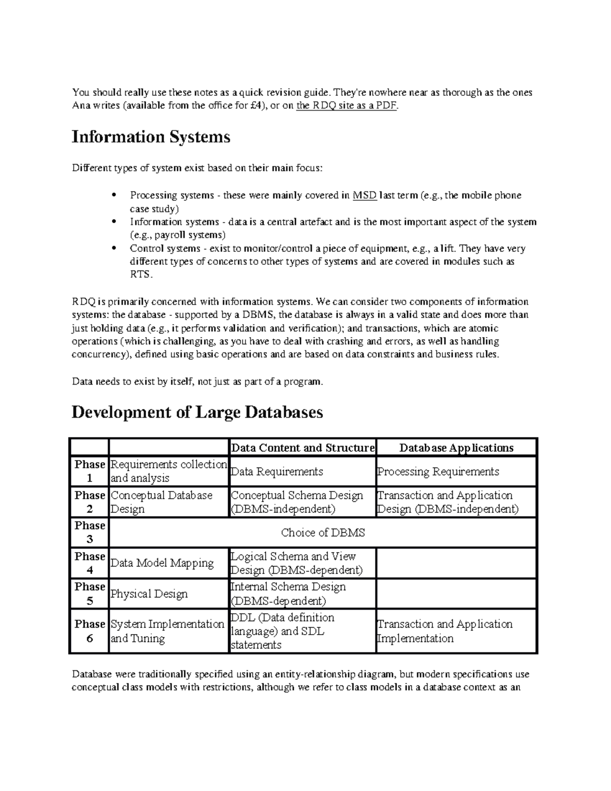 Cs Relational Database You Should Really Use These Notes As A Quick Revision Guide Theyre