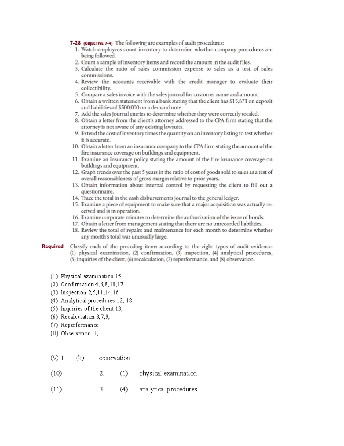WEEK 3 Tutorial Question - (1) Physical examination 15, (2) Confirmation 4,6,8,10, (3 ...
