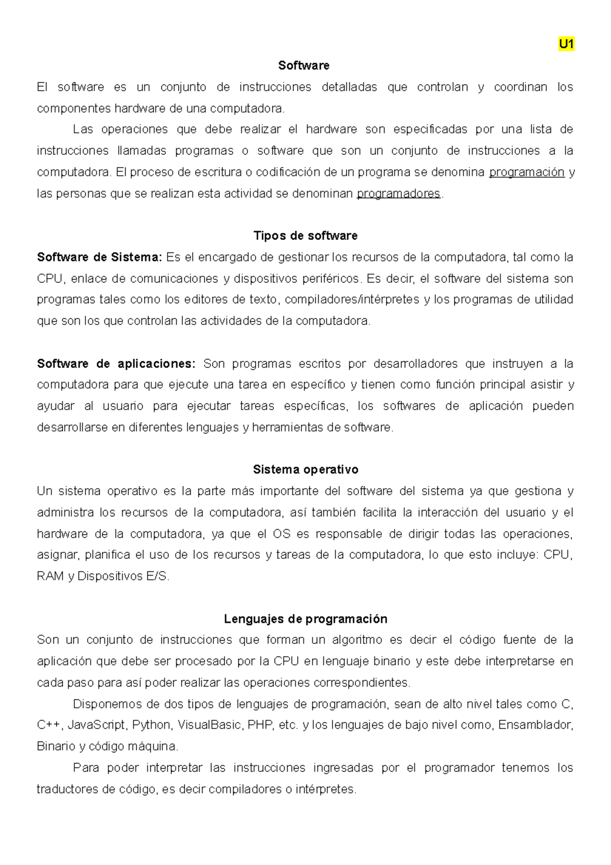 Resumen-FP - Resumen para examen final de Fundamentos de la ...