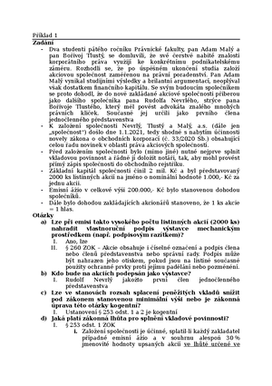4. seminář - Právo cenných papírů - blankosměnka, pojem, náležitosti ...