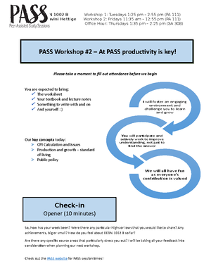 PASS Worksheet ECOR 1047 - Facilitator: Liam Bitter Week: 4 Getting ...