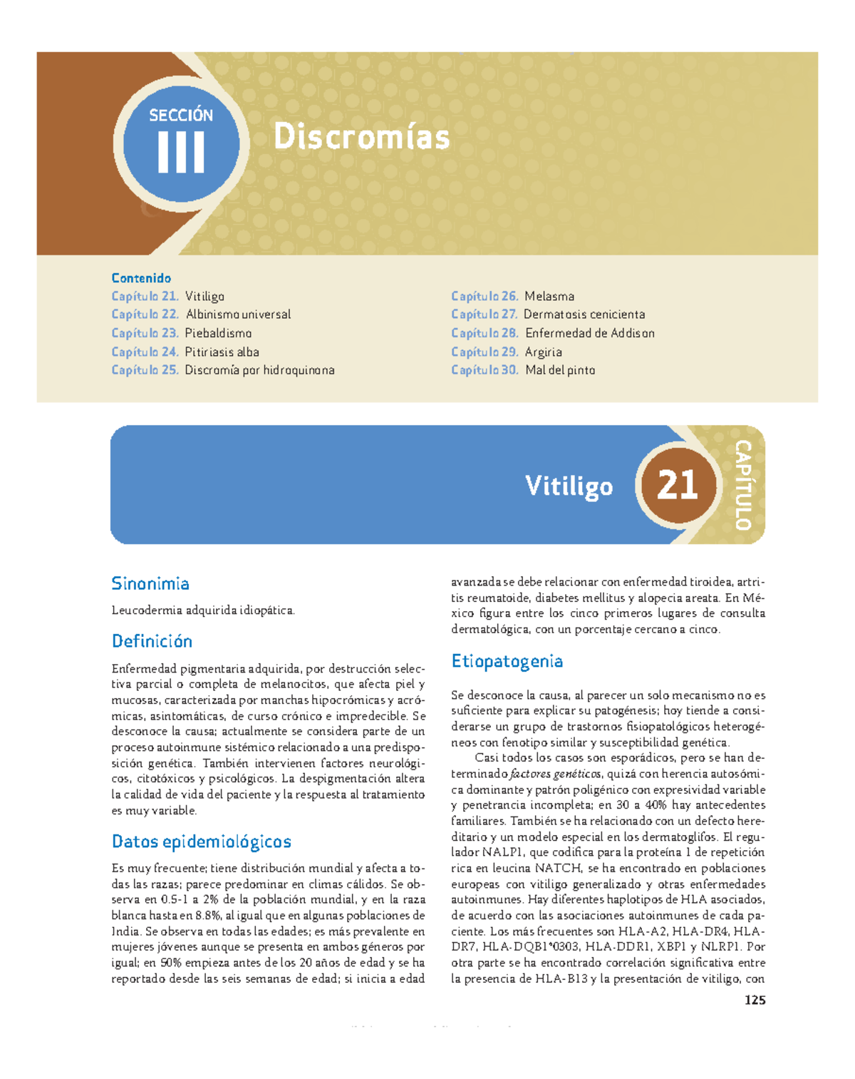 MI Vitiligo - resumen - Sinonimia Leucodermia adquirida idiopática ...