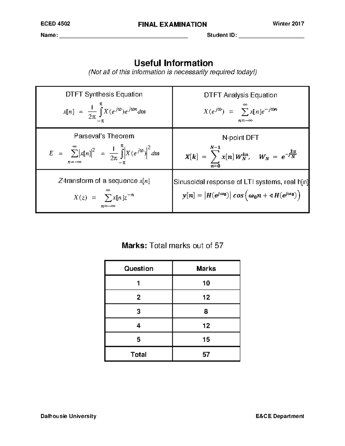 Final Exam 2017 answers - Name ...
