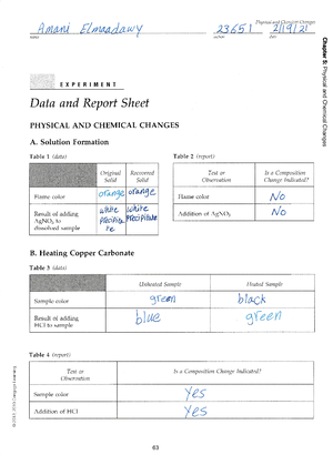 CHM121 Lab#2- Relating Mass And Volume - CHM 121 Experiment Discussion ...