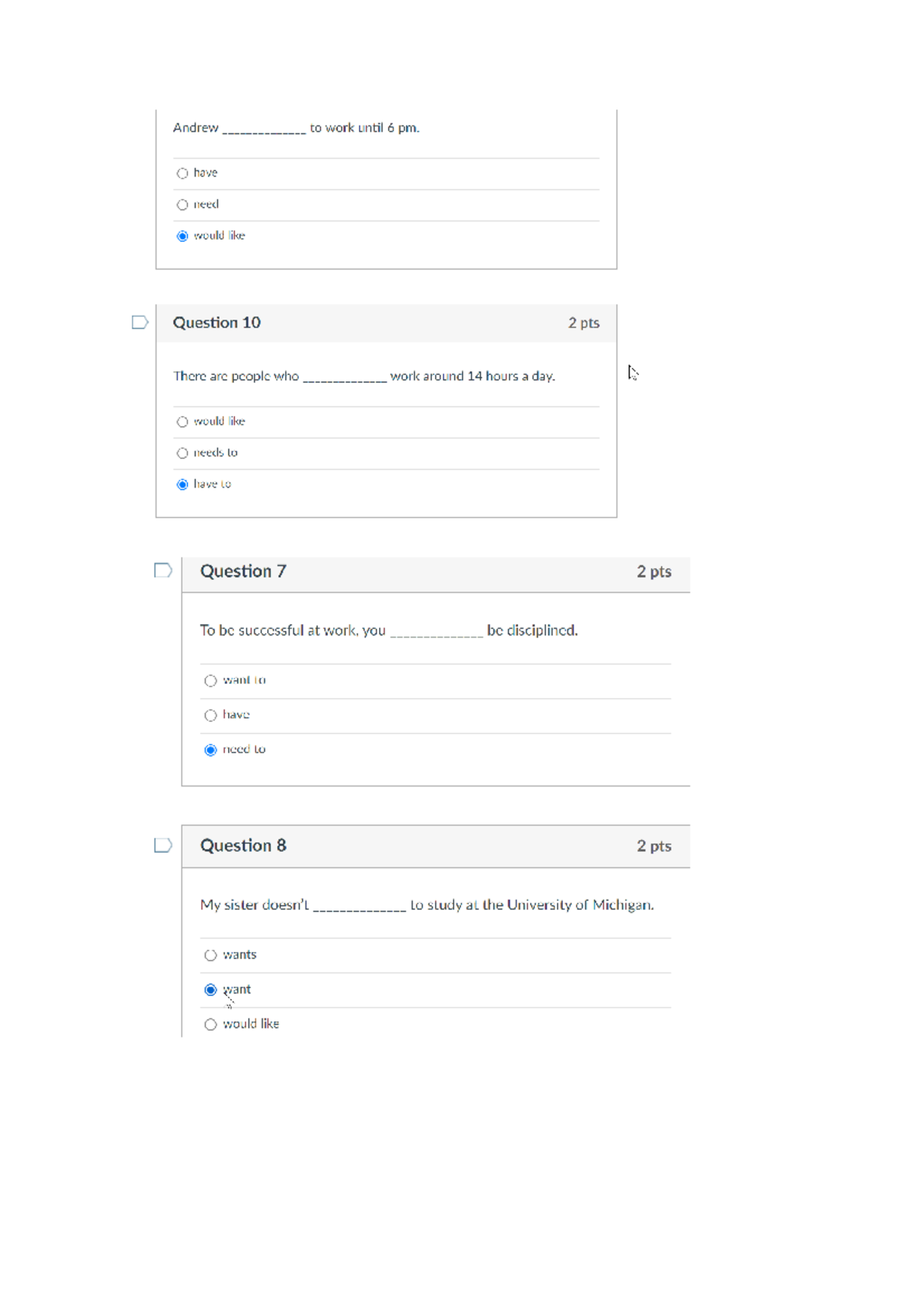 Examen ingles - Ingles IV - Studocu