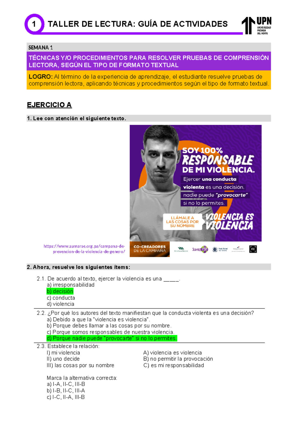 GUIA DE Lectura - SEMANA 1 TÉCNICAS Y/O PROCEDIMIENTOS PARA RESOLVER ...