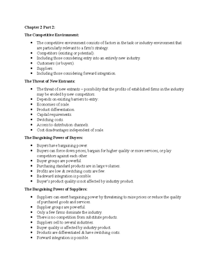 Capstone Notes Chapter One Part One - Chapter 1 External Control ...