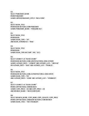Prac09 SQL Practice 3 SQL commands and querys practice - Prac SQL ...