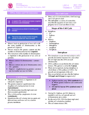Cytogenetics - must be useful 2019 - A word in ARIMO signifies the ...