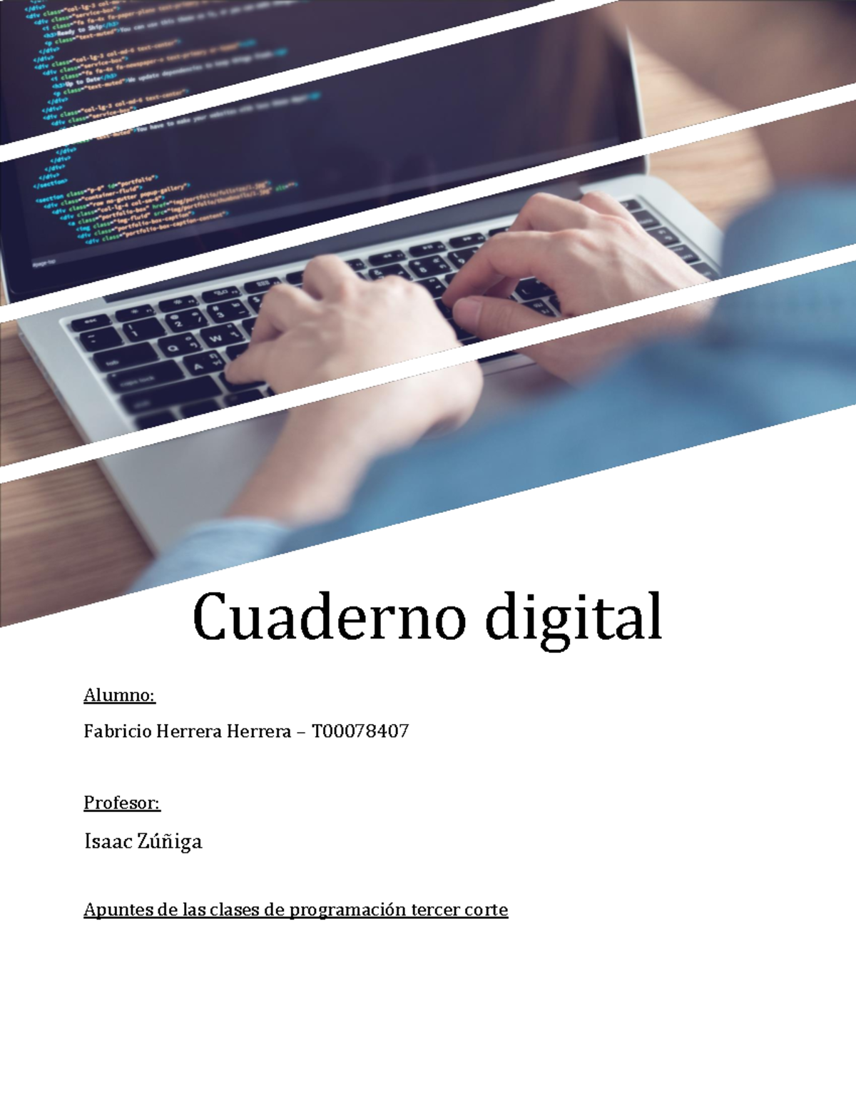 Ccuaderno de apuntes de programacion #3 - Cuaderno digital Alumno ...
