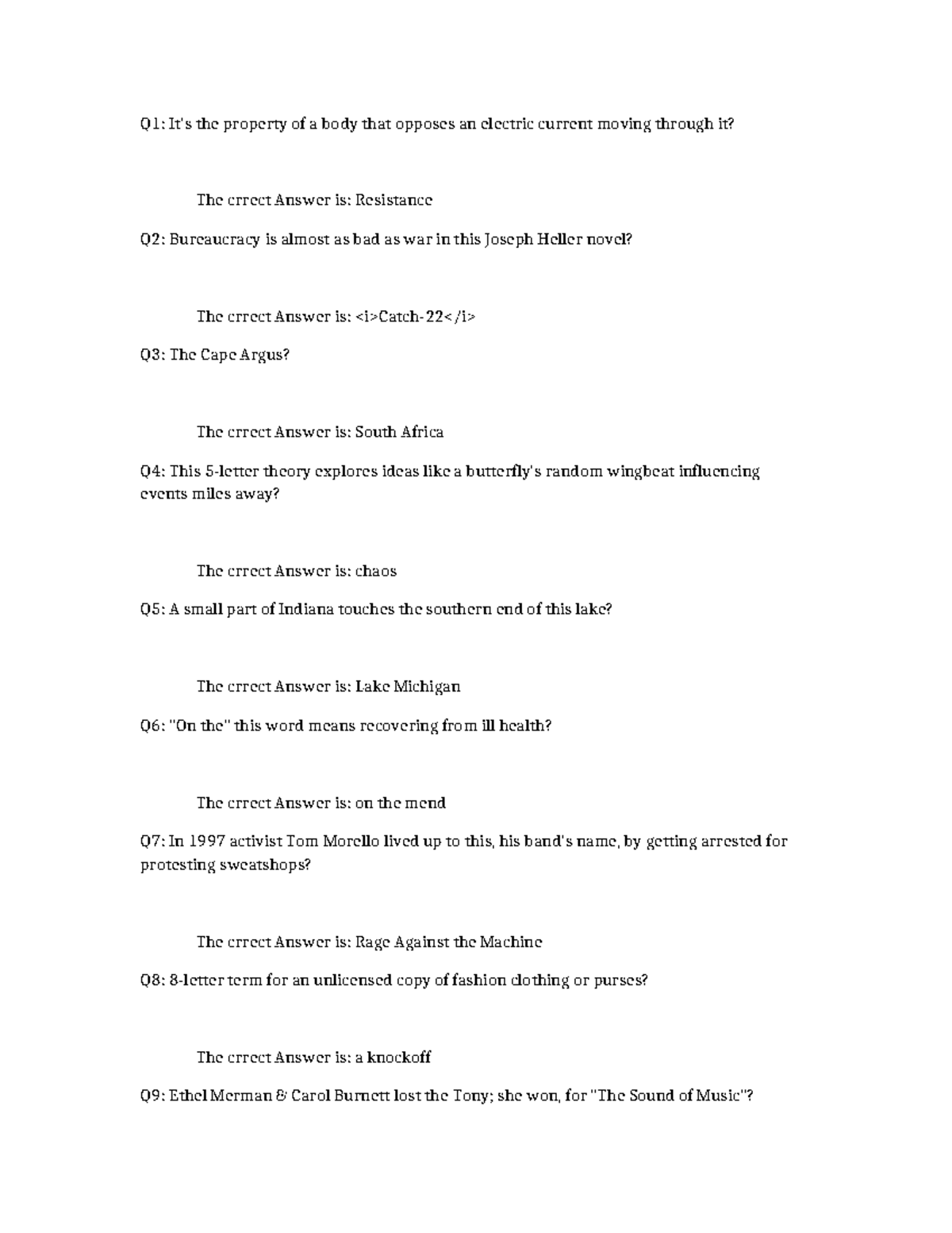 4 Week for WBAT - 222 - Q1: It's the property of a body that opposes an ...