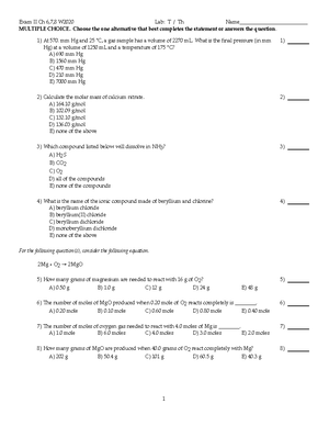 Chem 10 Ch 5 review - Chemistry 10 Chapter 5 Nuclear Chemistry Chapter ...