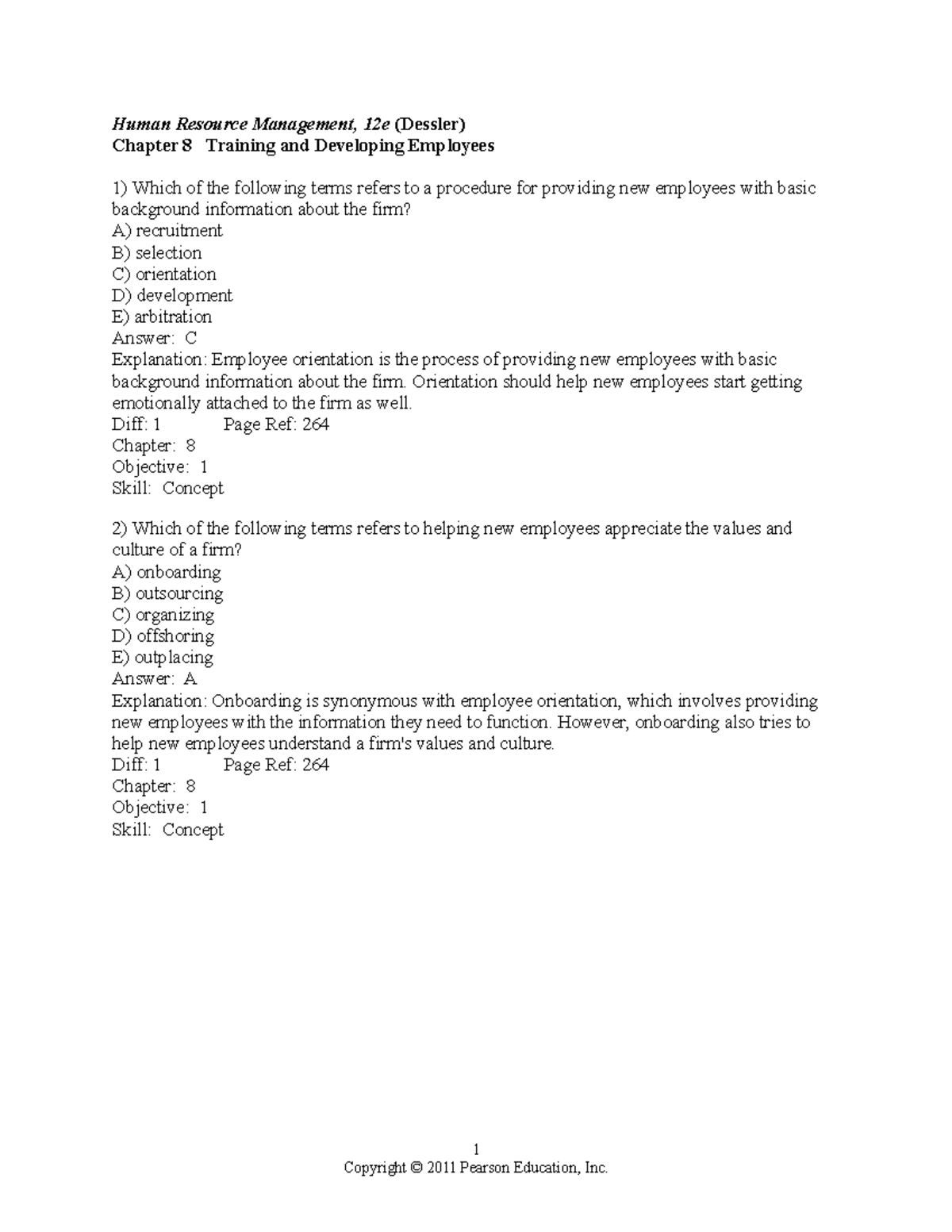 Dessler hrm12 tif08 - notes - Human Resource Management, 12e (Dessler ...