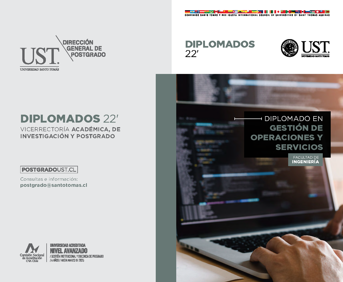 Diplomado en Gestion de Operaciones y Servicios 2022 - Consultas e información: postgrado ...