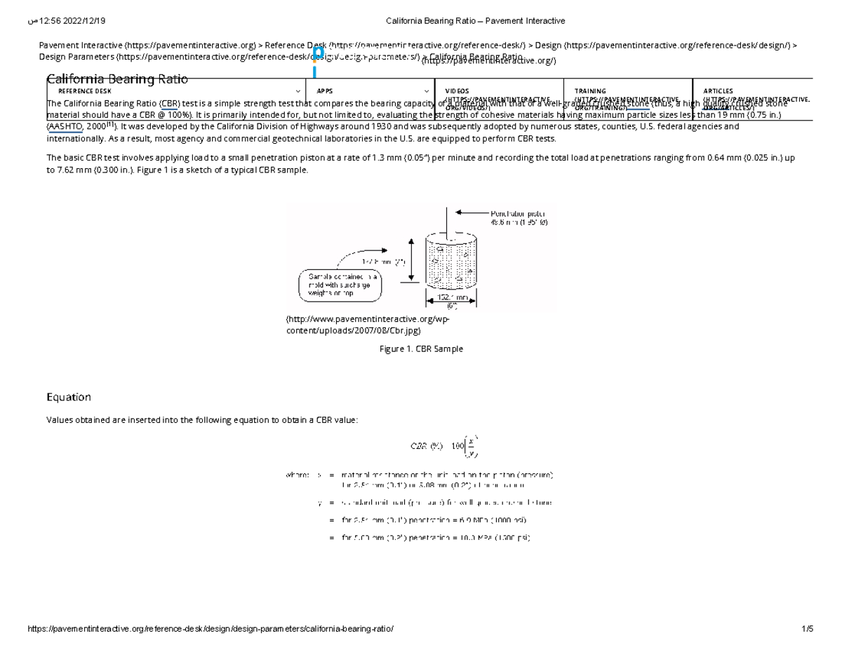 California Bearing Ratio – Pavement Interactive - Pavement Interactive (pavementinteractive ...