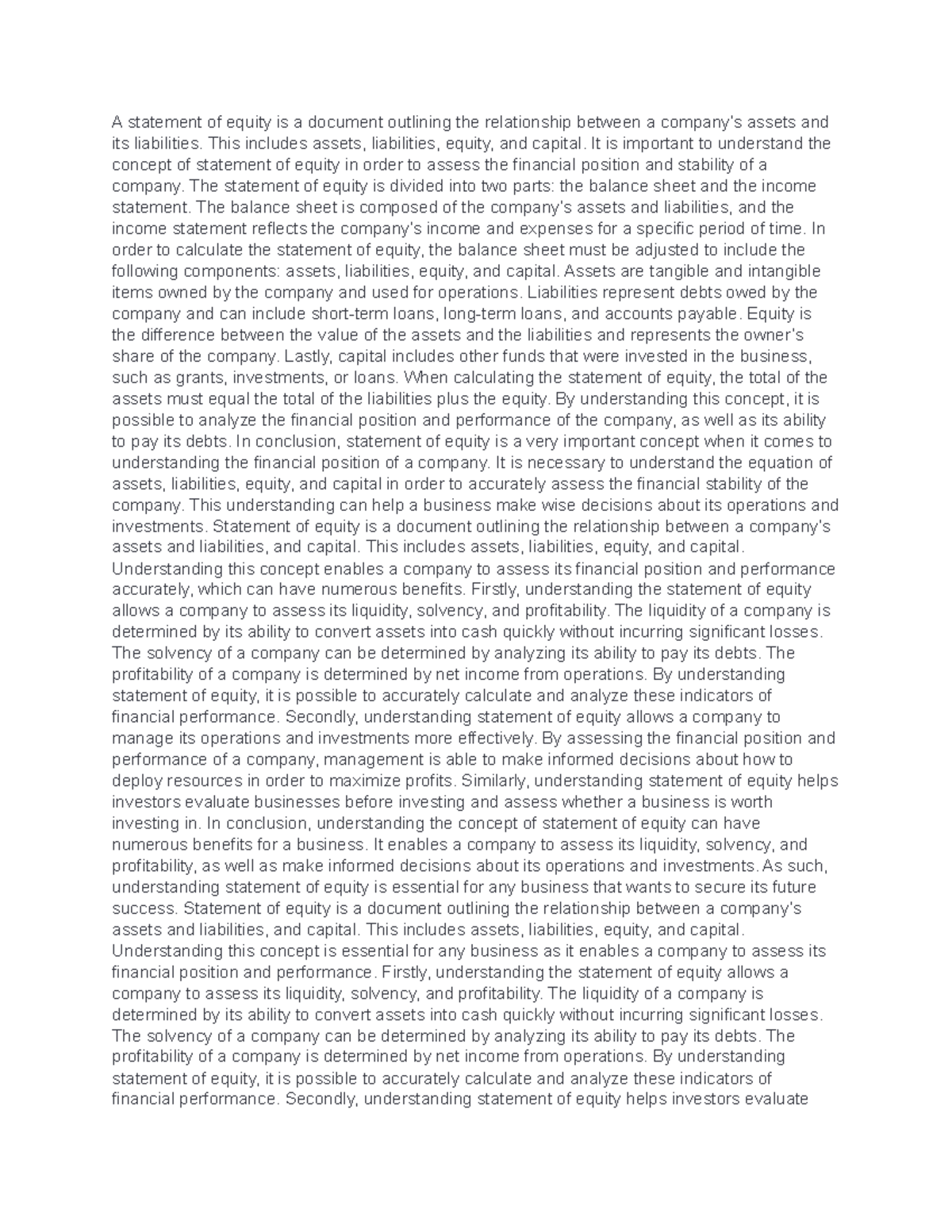 Ep 6 INFORMATIVE A Statement Of Equity Is A Document Outlining The ep-6-informative-a-statement-of-equity-is-a-document-outlining-the