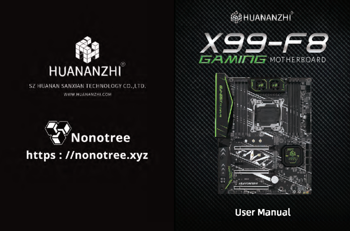 Huananzhi X99 F8-Users manual - MOTHERBOA R D DIRECTORY 2 3 4 5 6 7 11 ...