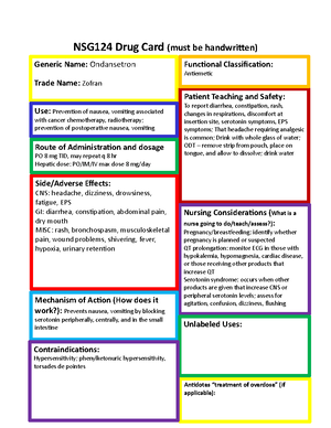 Drug Cards Week 13 - knknkn - Mechanism of Action: (How does it work ...