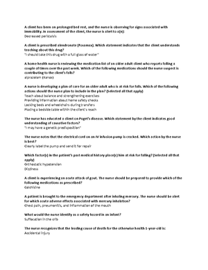 ATI Challenge Questions - Sydney Sather ATI Video Case Studies ...