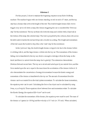 Projectile Motion - Lab - PHY 101L Module Three Lab Report Projectile Motion Name: Josiah Starr ...