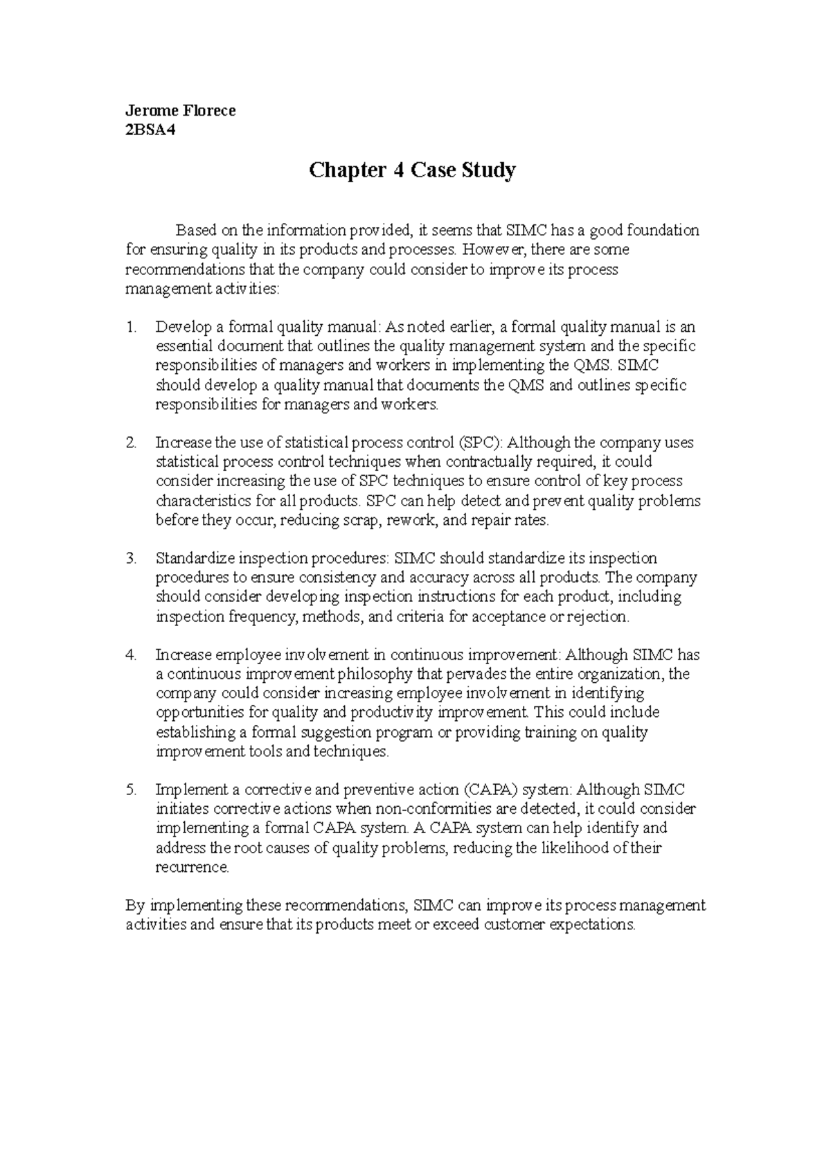 Chapter 4 Case Study - activity - Jerome Florece 2BSA Chapter 4 Case ...