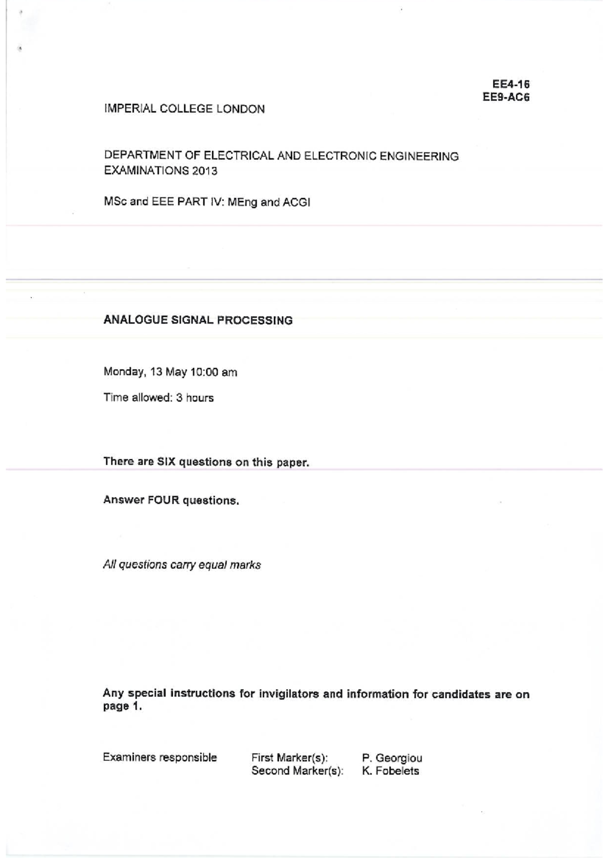 Exam 1 May 2013, questions and answers - EE4—1 6 EEQ-ACG IMPERIAL ...