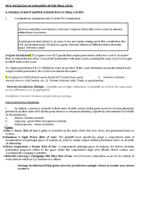 Checklist Final - 2226 Complaint: Does it contain: 2) statement of ...