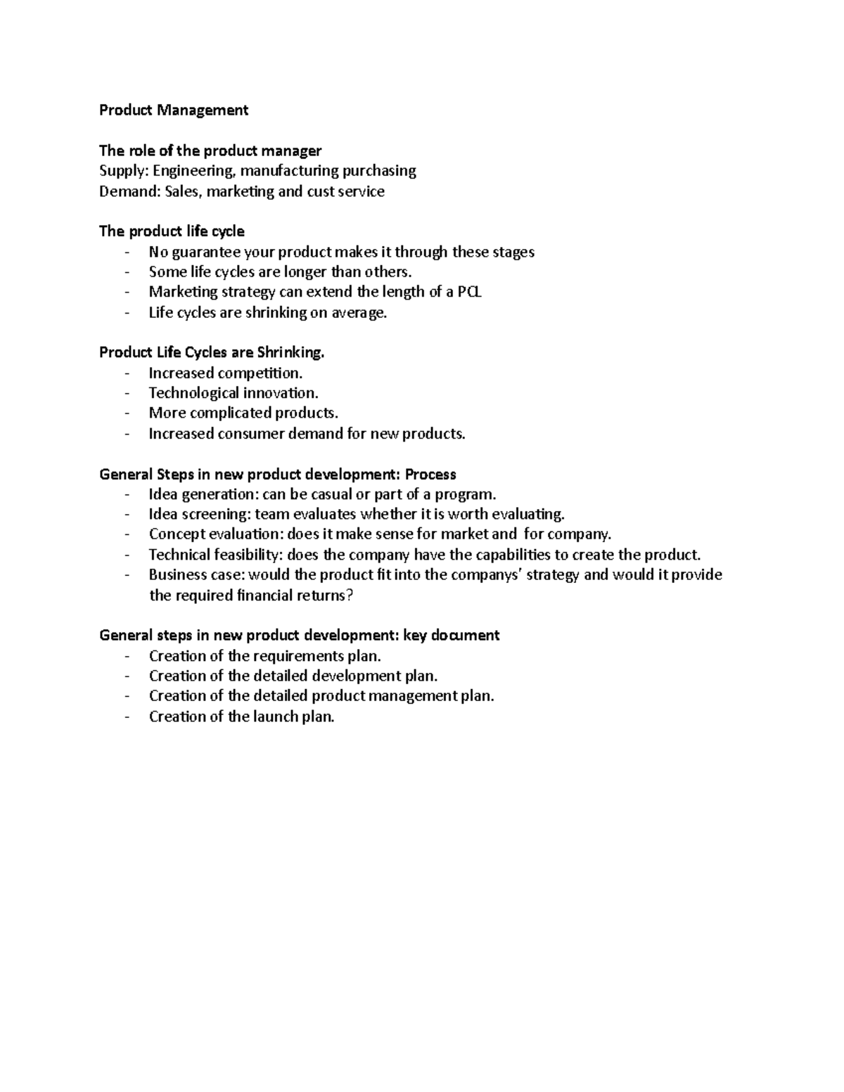 Product Management - Product Management The role of the product manager ...