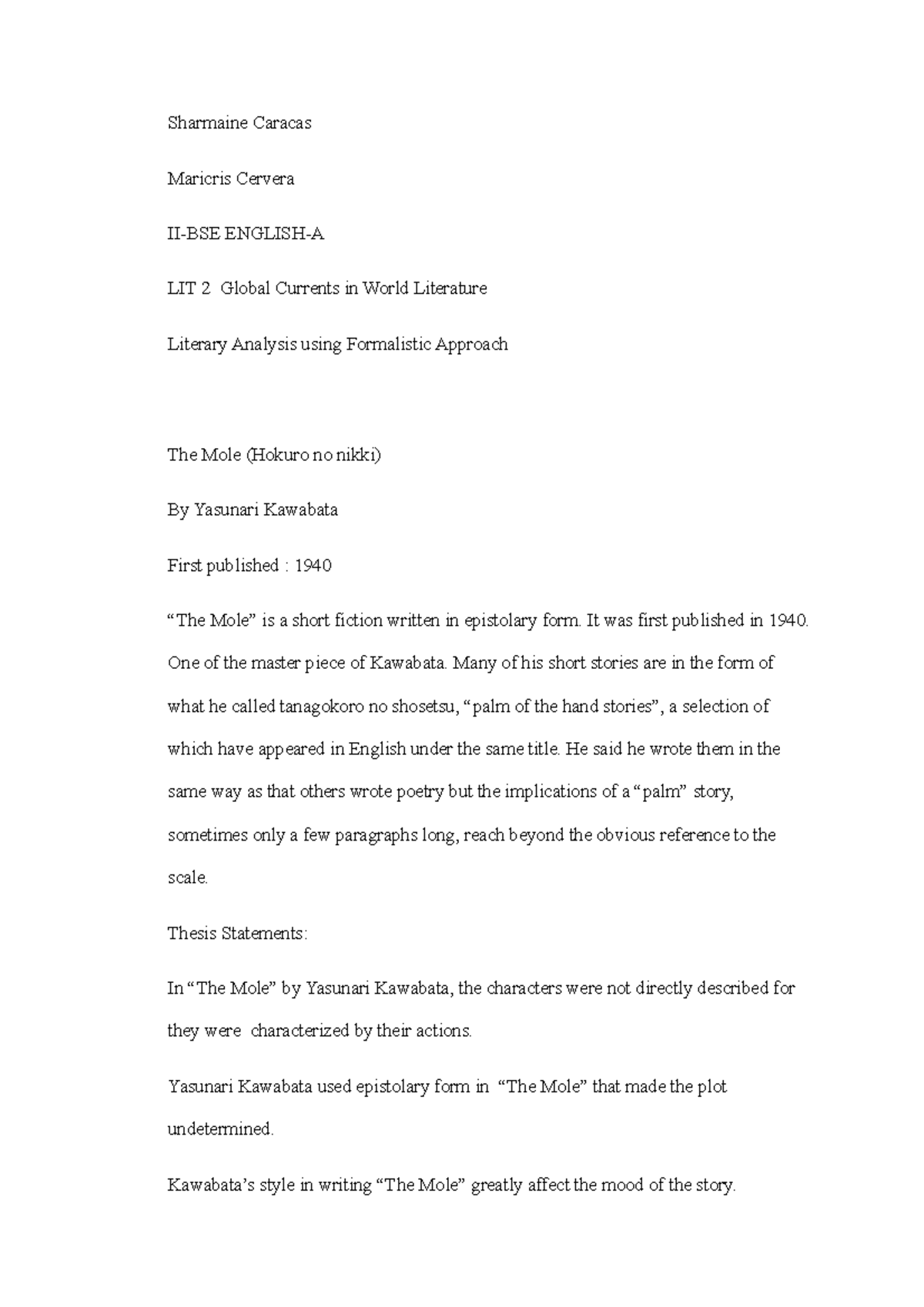 DP-Global literature - BS. education - PangSU - Studocu