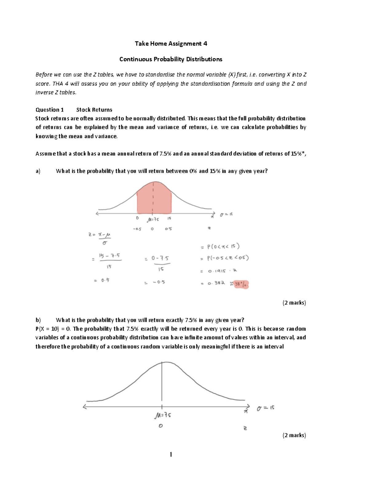 THA 4 - 10/10 - Warning: TT: undefined function: 32 1 Take Home Assignment 4 Continuous ...