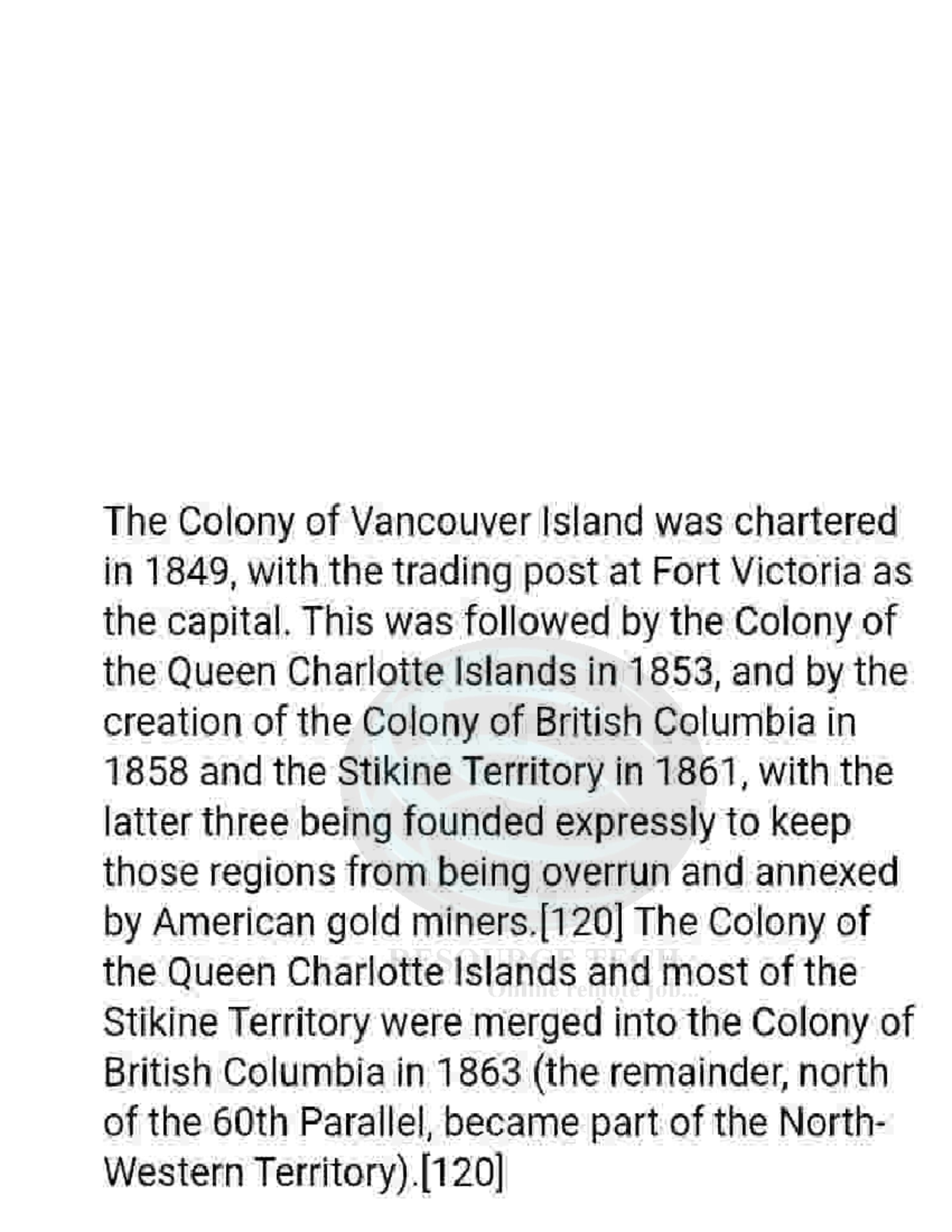 Doc2 - hzh - The Colony of Vancouver Island was chartered in 1849, with ...