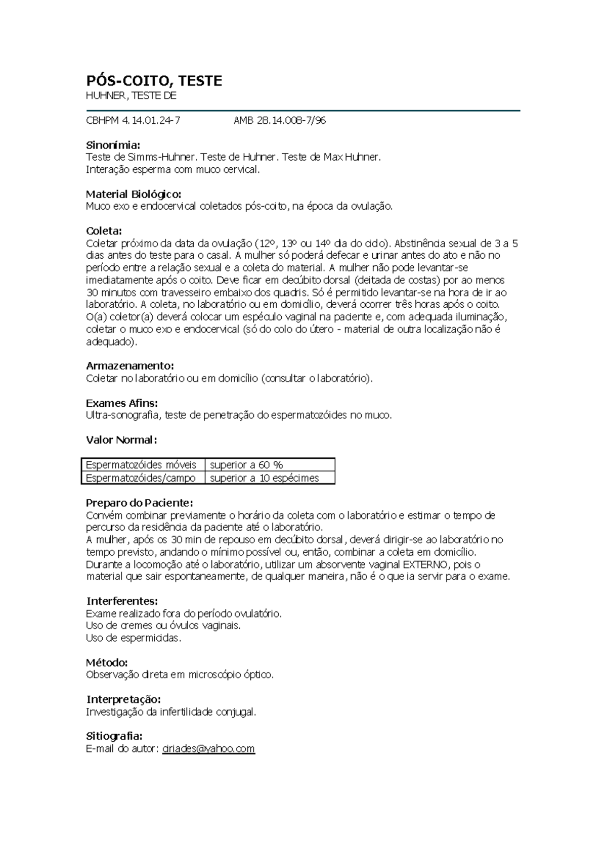 P POS- Coito- Teste - Resumo Morfologia De Órgãos Reprodutivos - PÓS ...