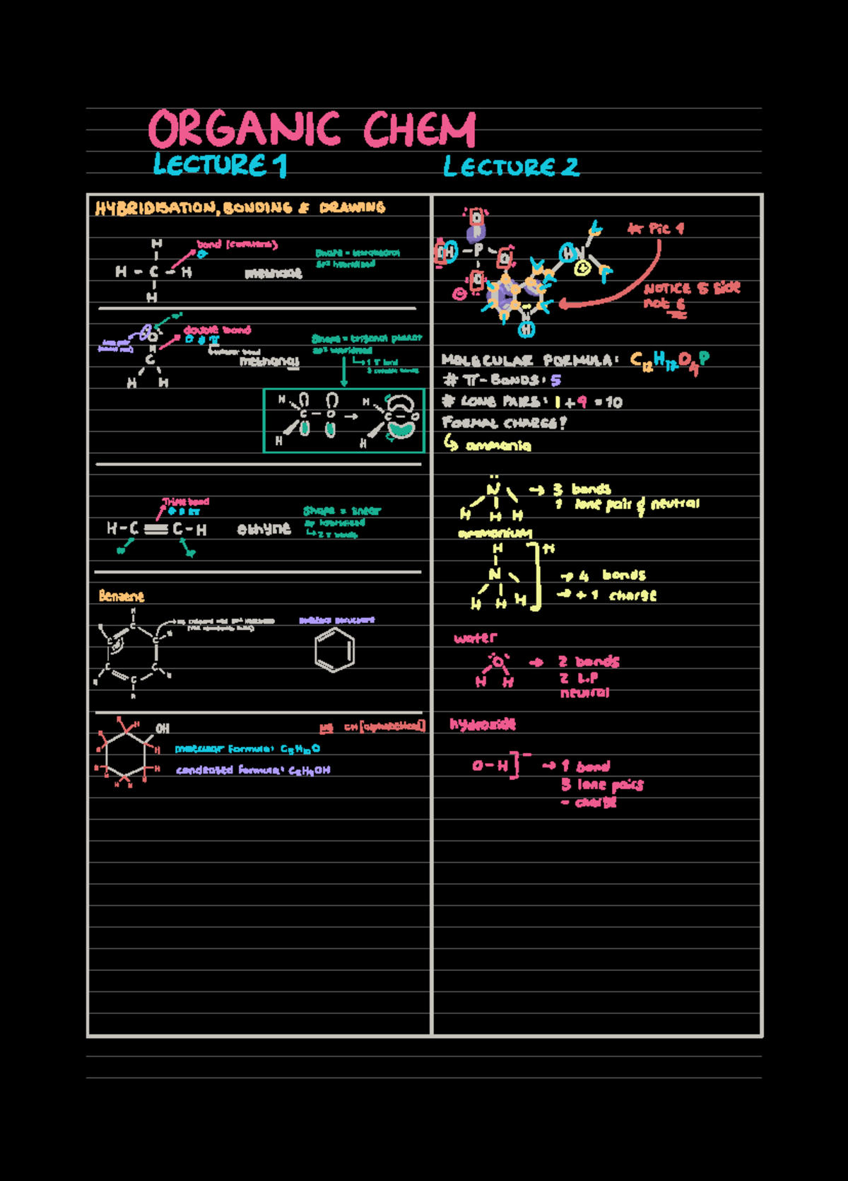 Organic chem class notes - ORGANIC CHEM LECTURE I LECTURE 2 ...