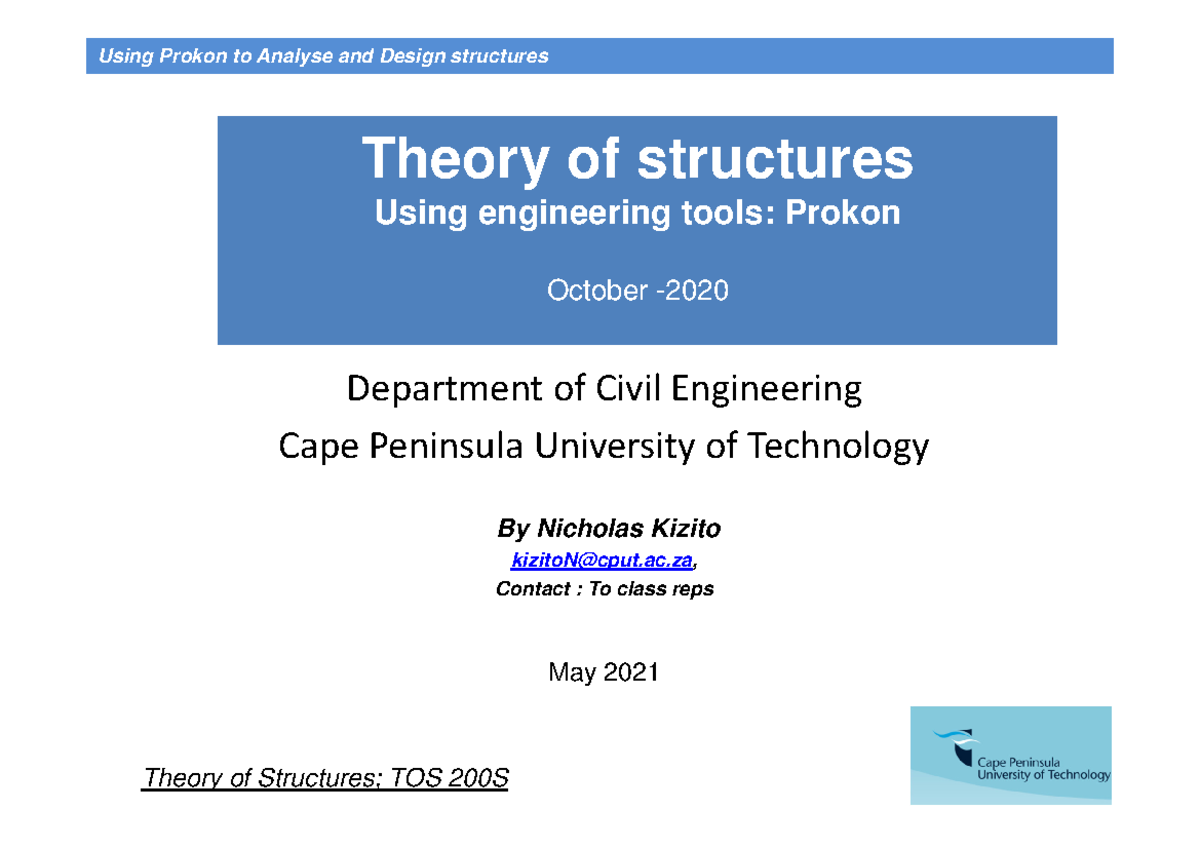 Prokon guide lines, CPUT May2021 - Compatibility Mode - Department of ...