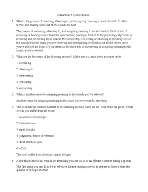 Ch. 6 assignment - Notes - Chapter 6 assignment Define and given an ...