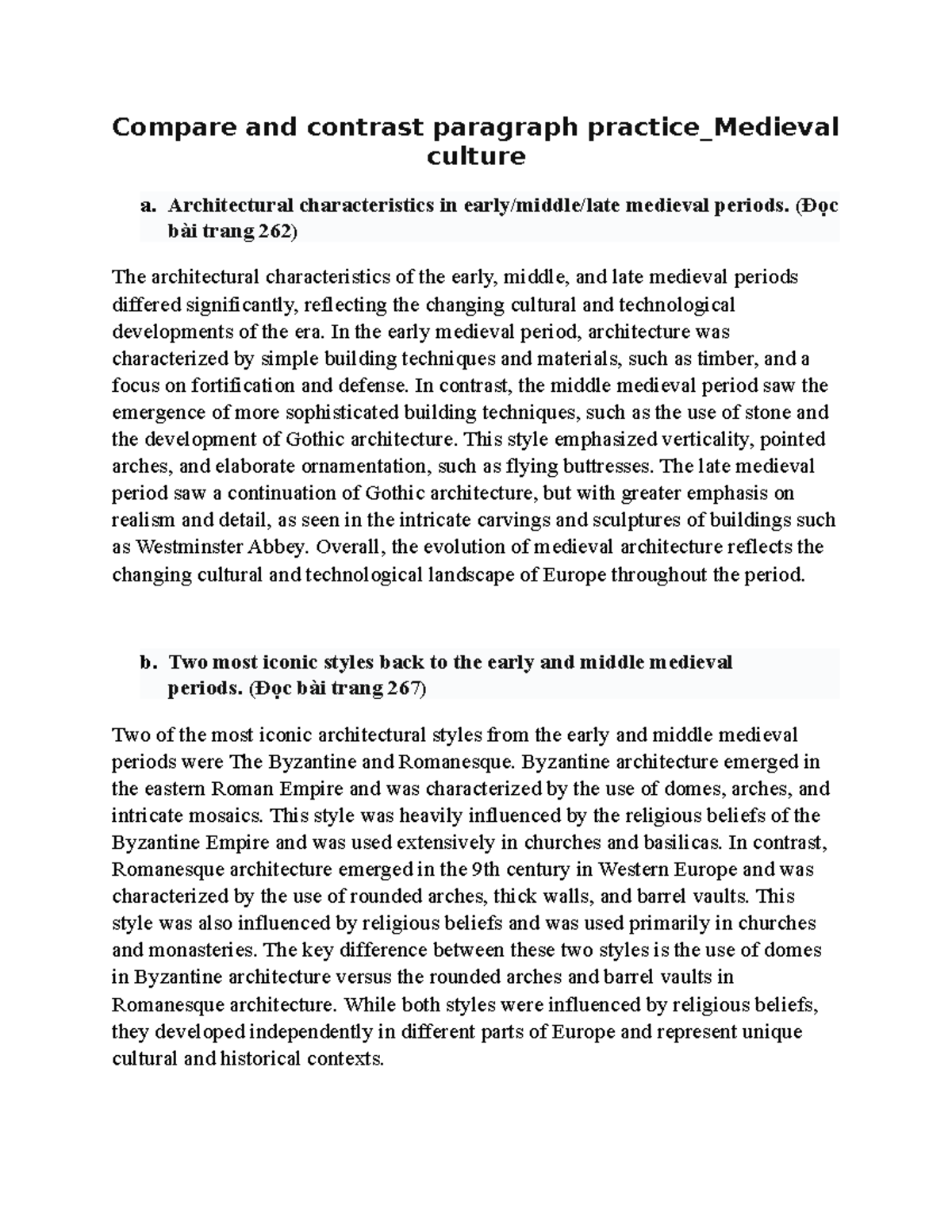 Compare and contrast - Dont see it - Compare and contrast paragraph ...