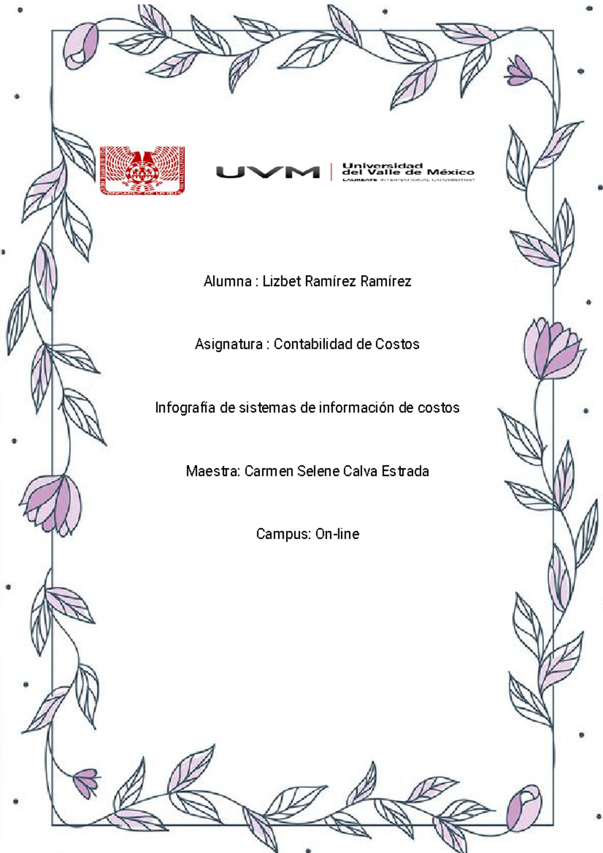 Infografia - Alumna : Lizbet Ramírez Ramírez Asignatura : Contabilidad ...