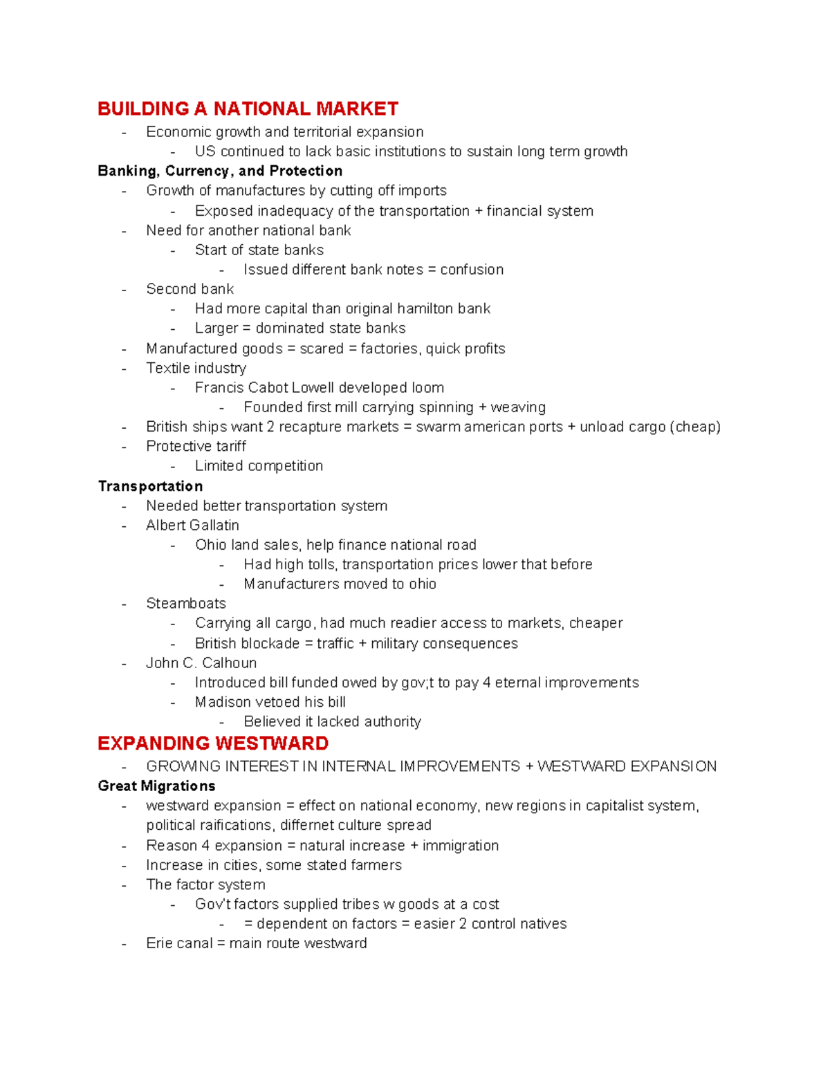 Christine Nguyen - Brinkley Textbook Notes Chapter #8 - BUILDING A ...