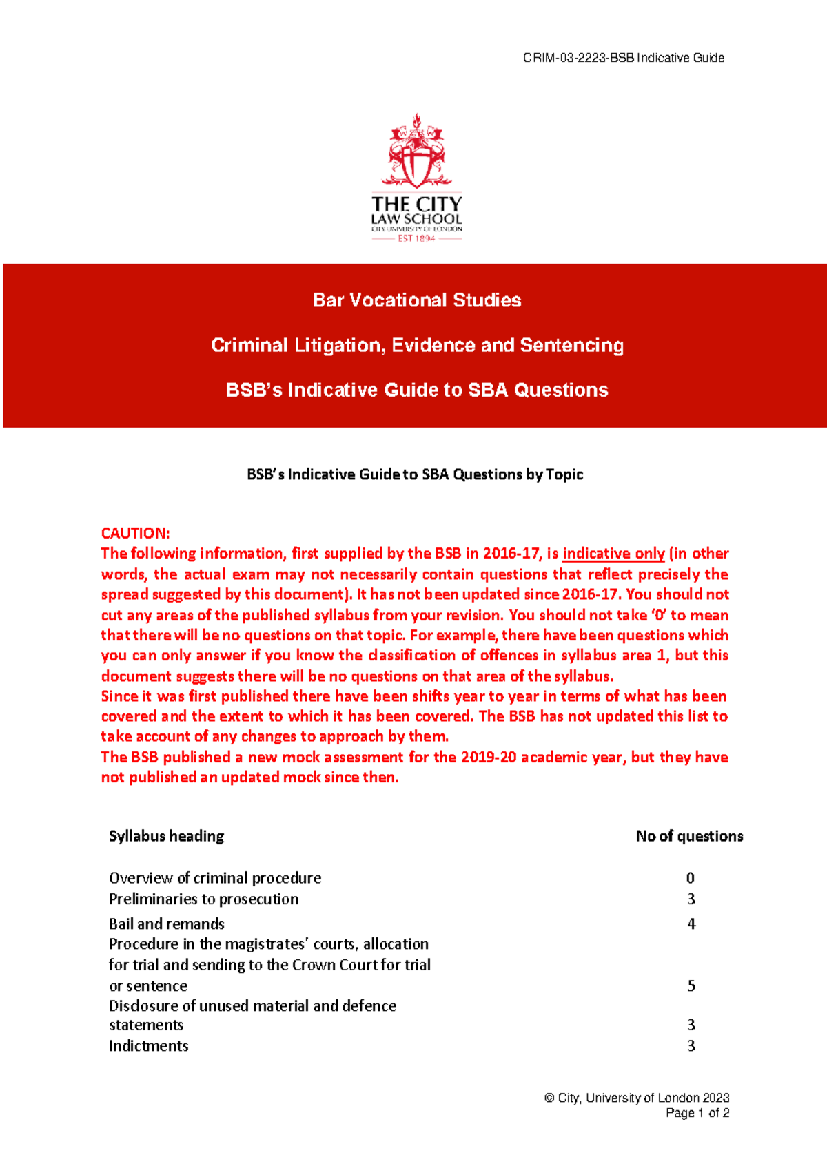 BSBs indicative guide - vwvweew - CRIM-03-2223-BSB Indicative Guide ...