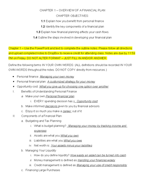 The Sampsons doc - An assignment that is required that helps you budget ...